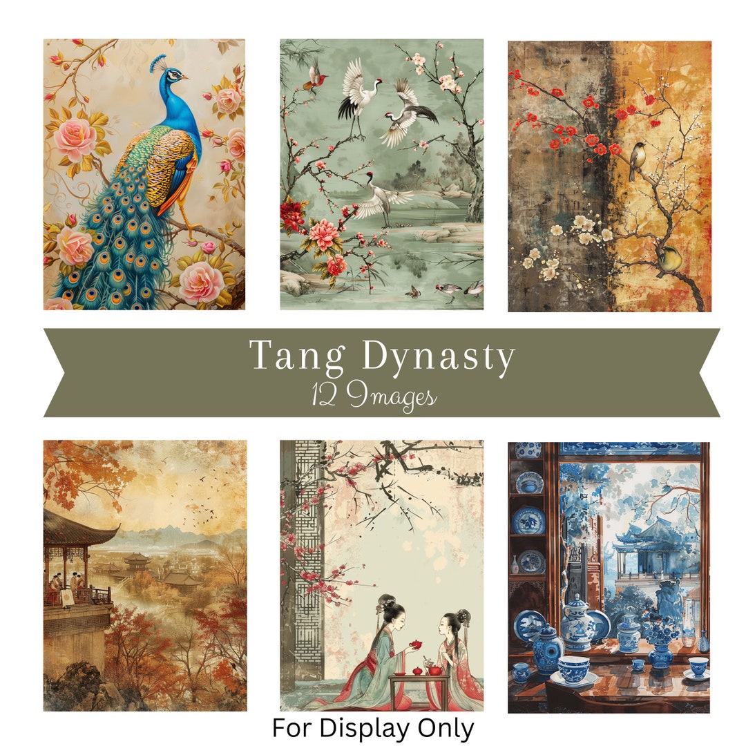 Traditional Tang Dynasty Art Prints | Ancient Chinese Cultural Scenes ...