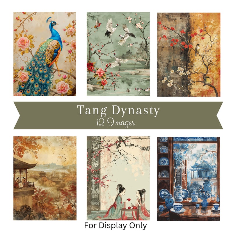 Traditional Tang Dynasty Art Prints | Ancient Chinese Cultural Scenes ...