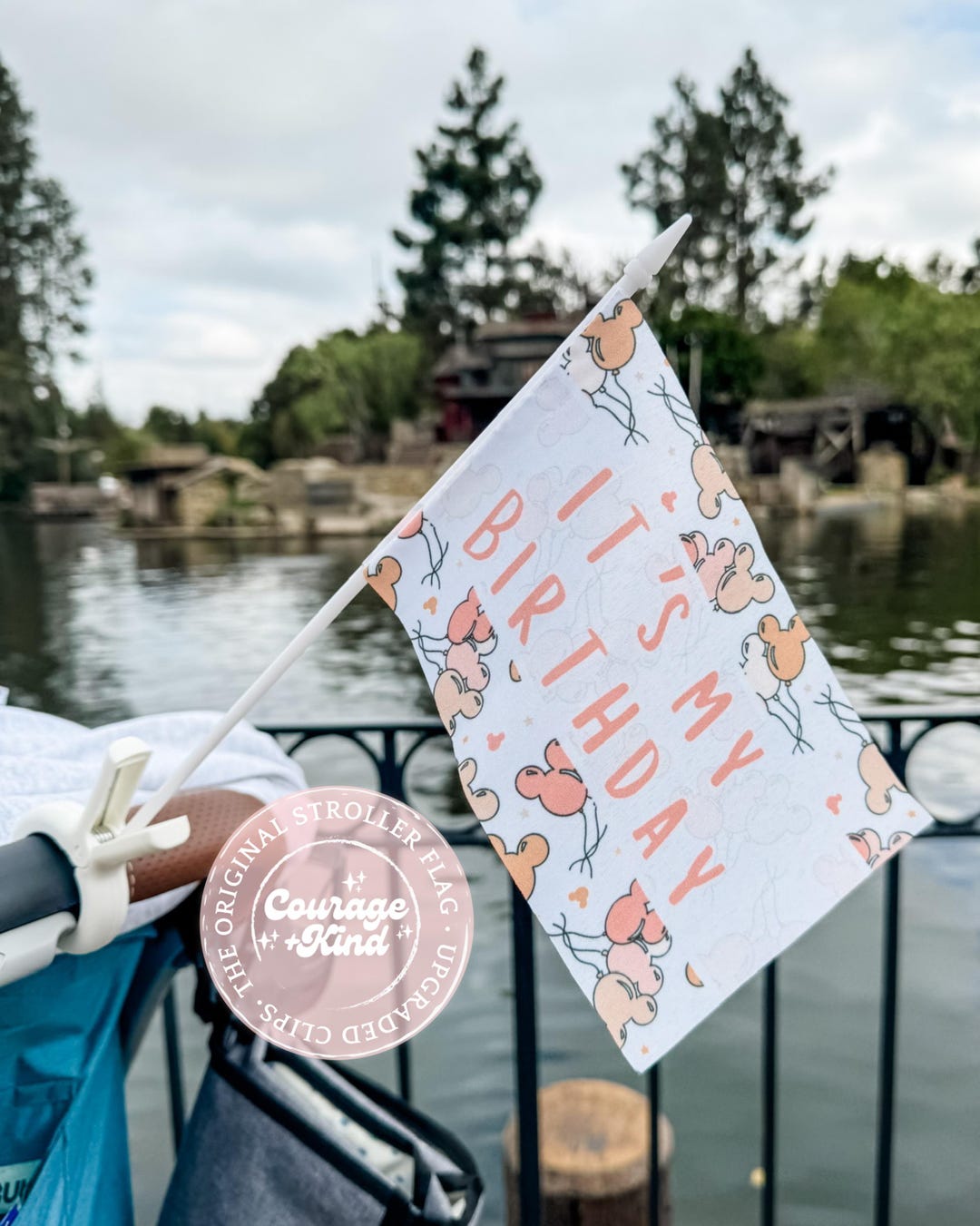 The Original Stroller Flag With Clip | It's My Birthday Flag Pink ...