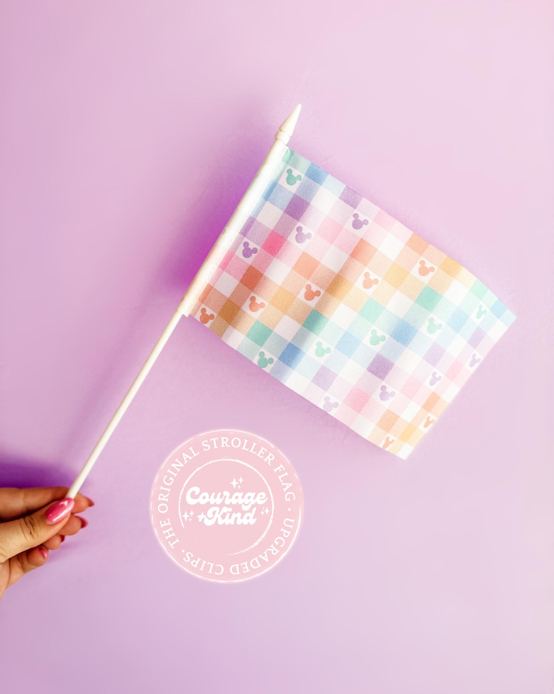 Original Stroller Flag W/ Clip | Springtime Rainbow | Theme Park ...