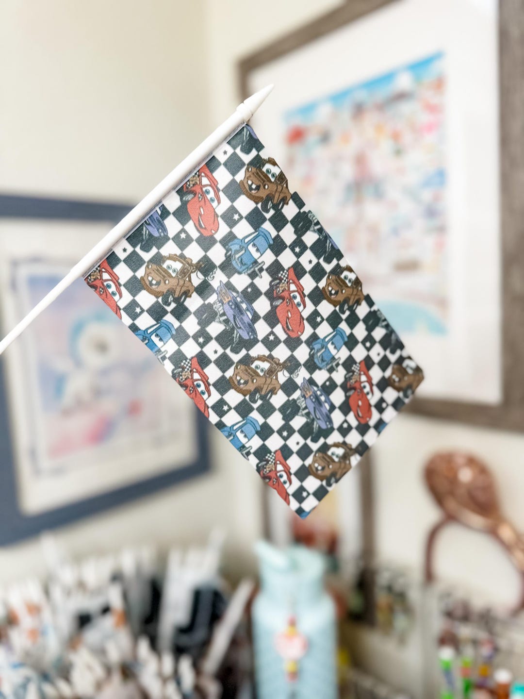 Mini Stroller Flag With Clip Kachow Pals Park Accessory Disney Park ...