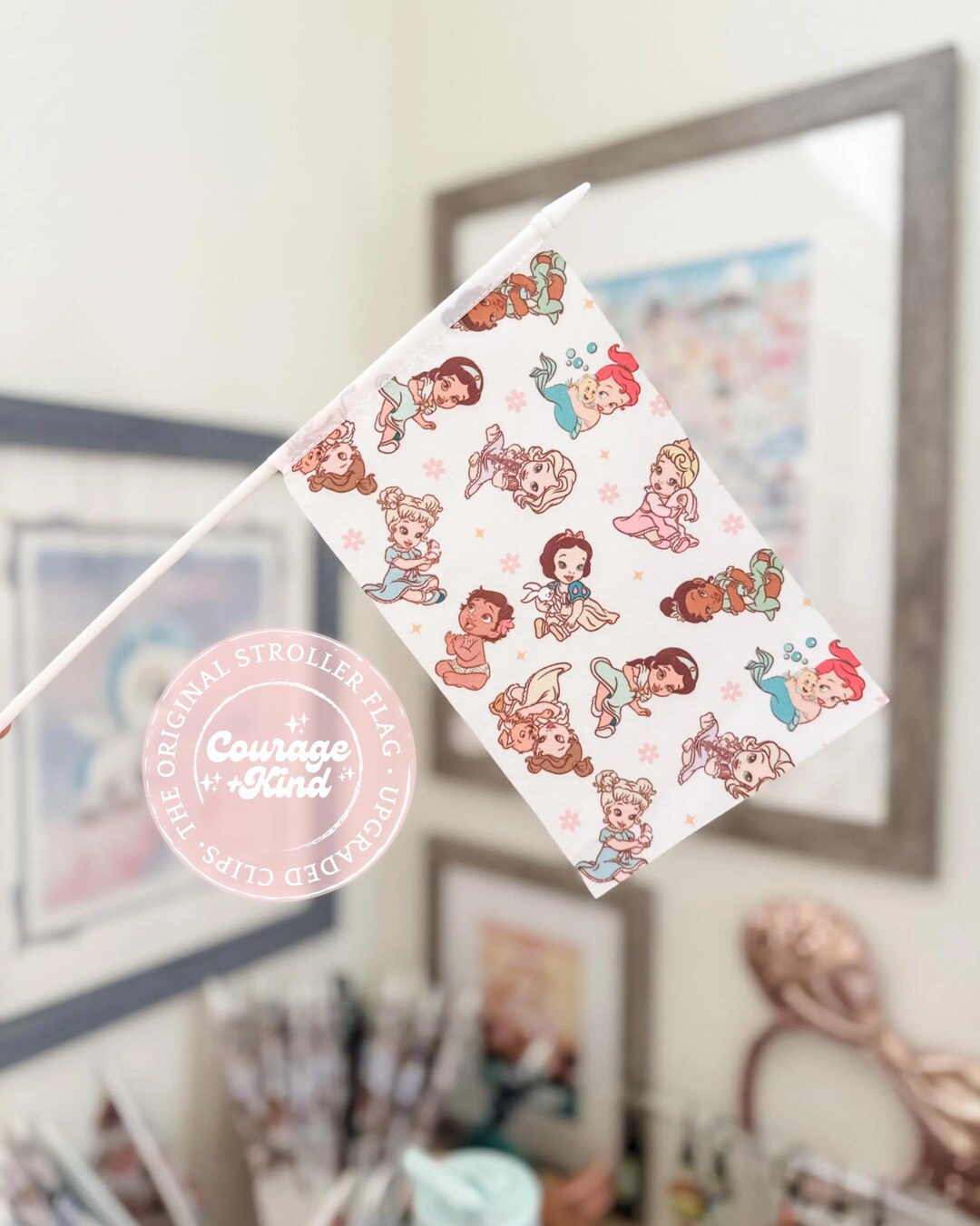 Original Stroller Flag W/ Clip | Little Princesses | Theme Park ...