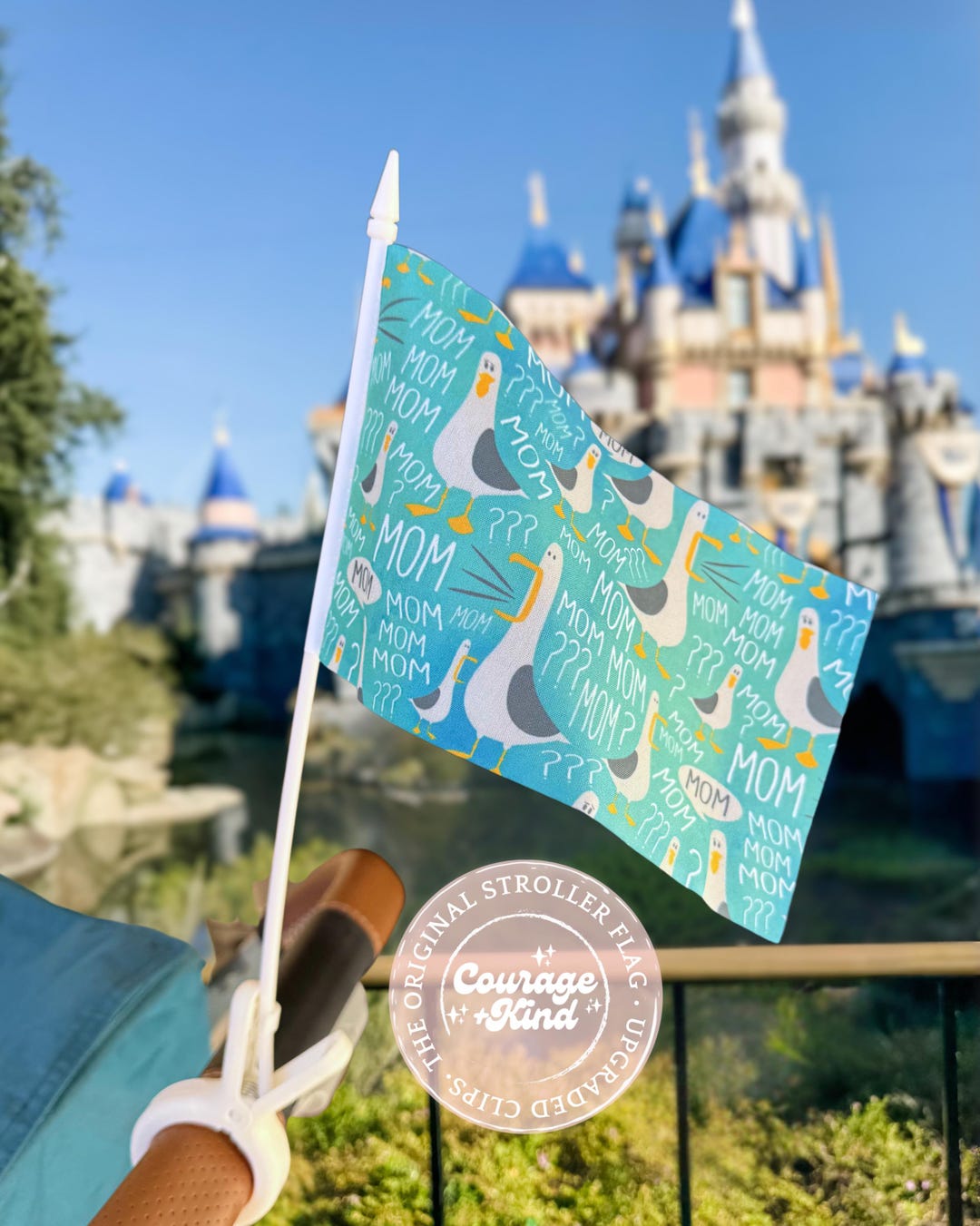Original Stroller Flag W/ Clip | Seagulls Mine Mom | Theme Park ...