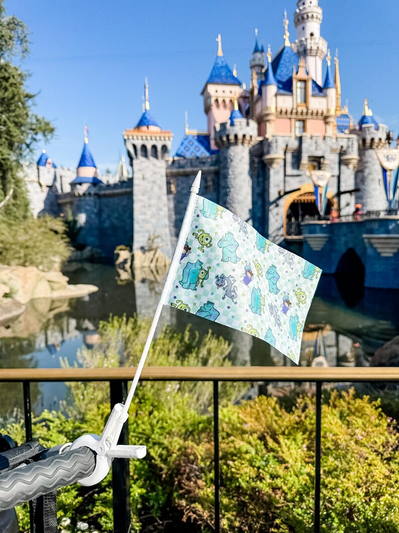 Original Stroller Flag W/ Clip | Monsters | Theme Park Accessory ...