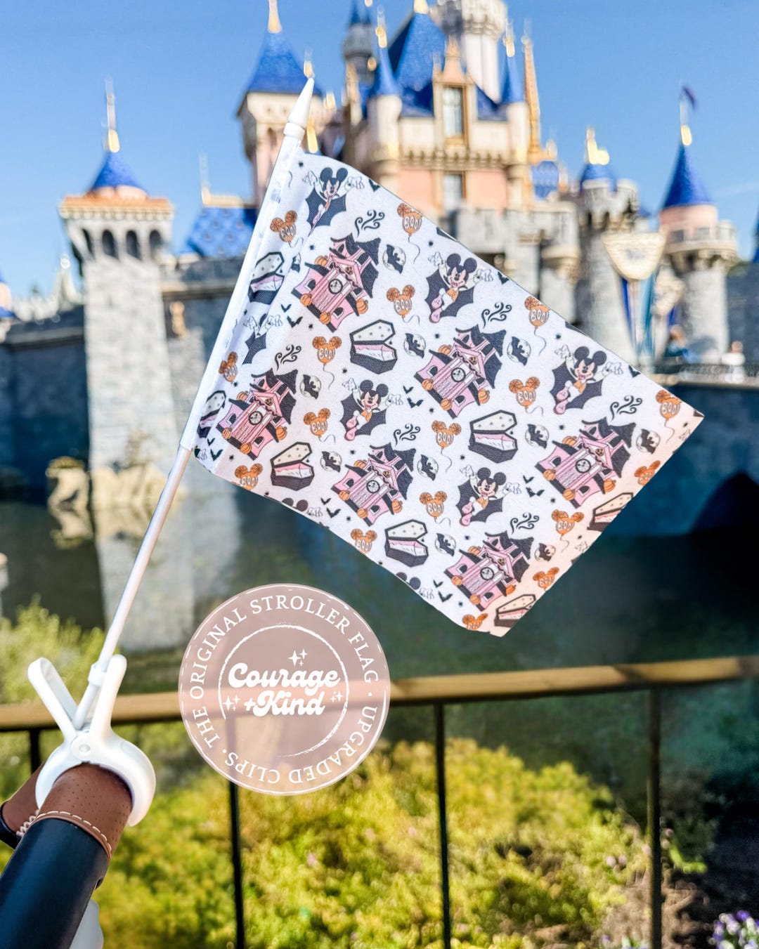 Original Stroller Flag W/ Clip | Mouse Haunted House | Theme Park ...
