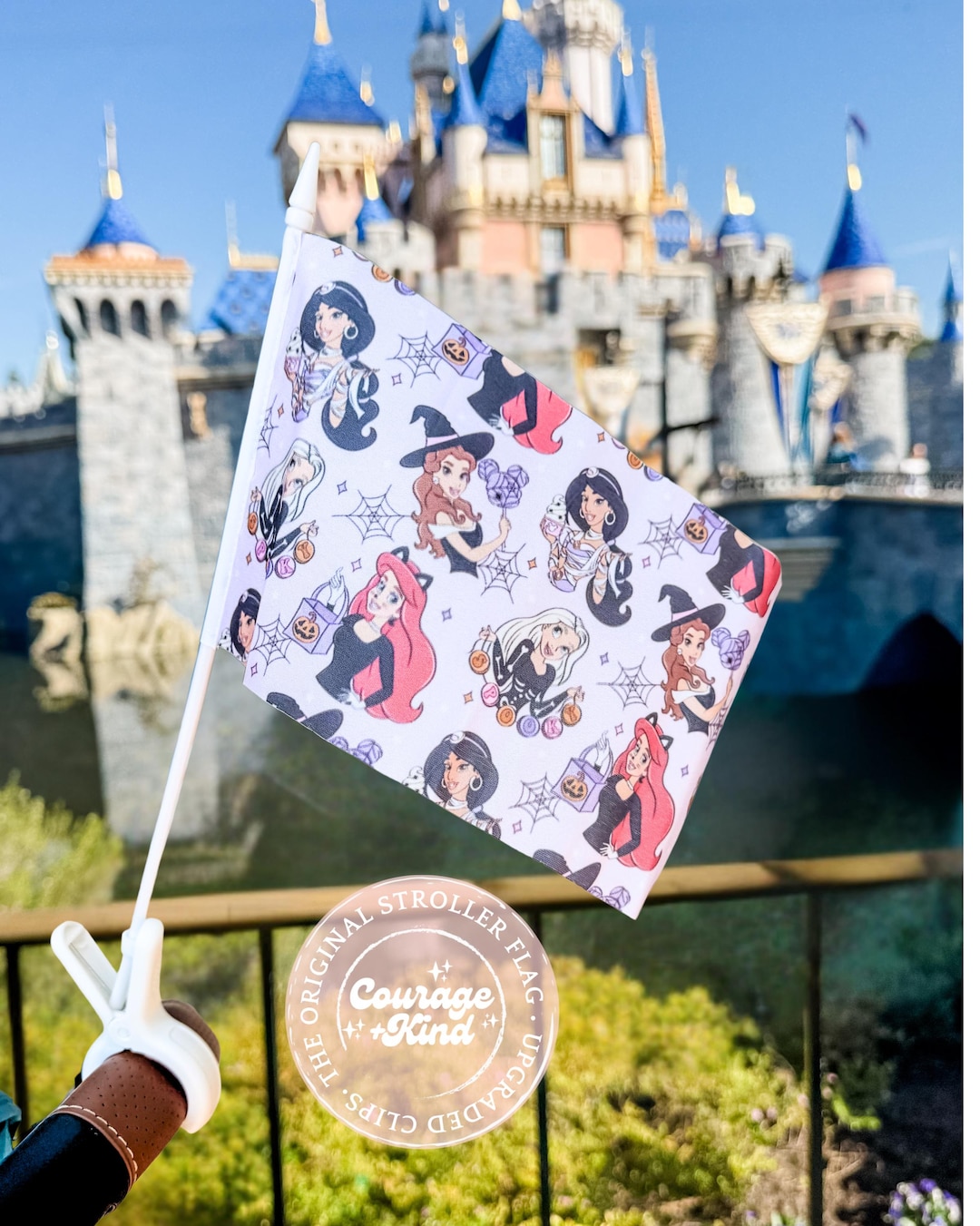 Original Stroller Flag W/ Clip | Spooky Princesses | Theme Park ...
