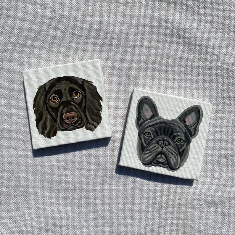Custom Hand Painted Pet Magnet - Etsy