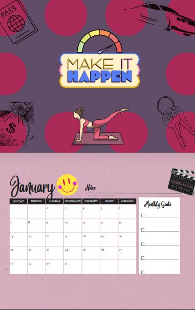 Boss Babe Woman's Wall Calender - Etsy