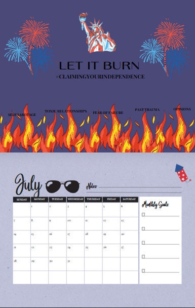 Boss Babe Woman's Wall Calender - Etsy