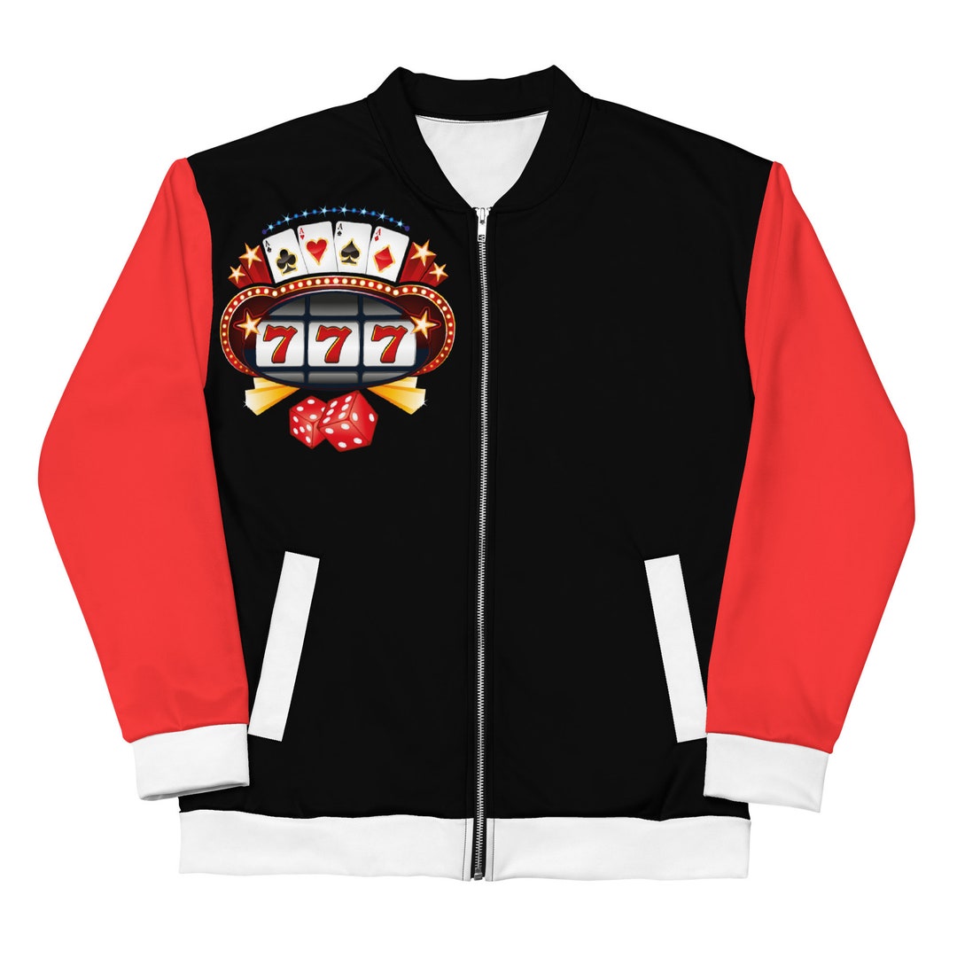 Unisex Bomber Jacket Life a Gamble - Etsy