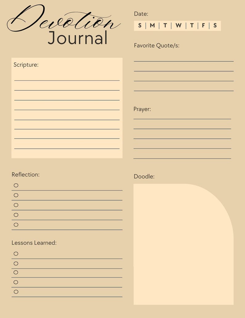 Devotion Journal - Etsy