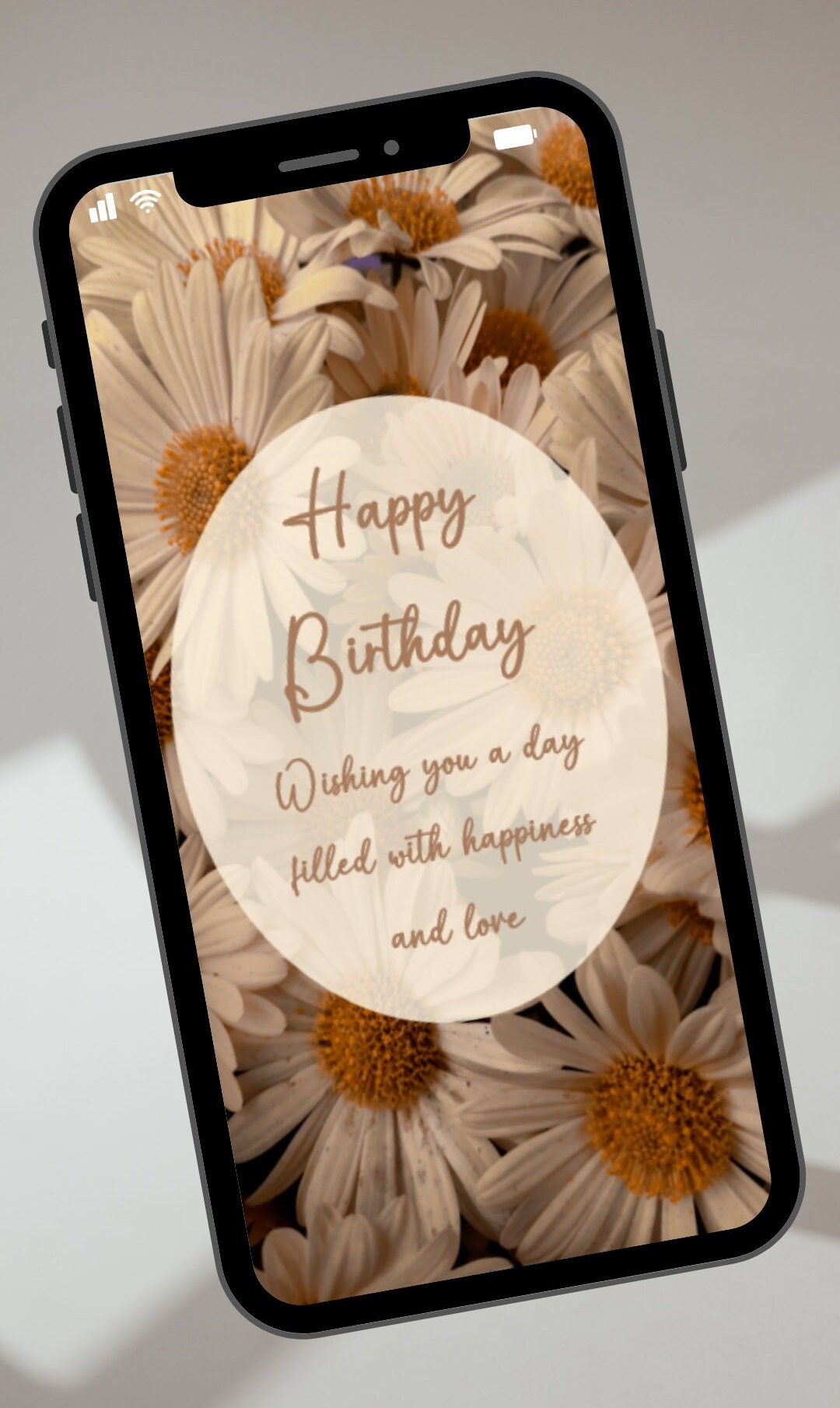 Happy Birthday Digital Card | Daisies | Paperless | Animated Card ...