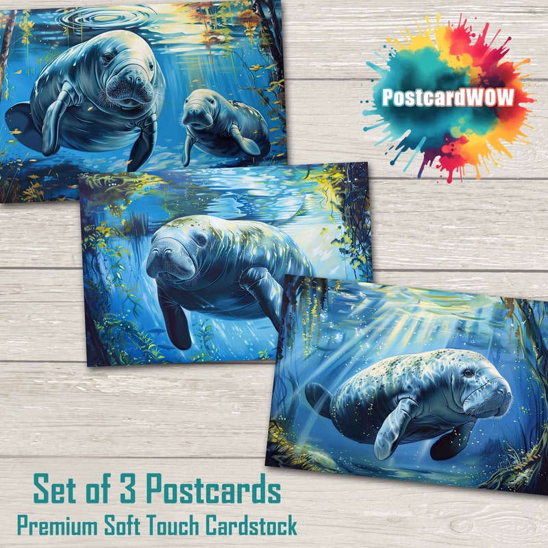 Manatee Art - Etsy
