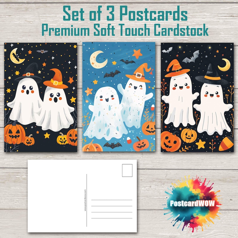 Halloween Postcards - Etsy