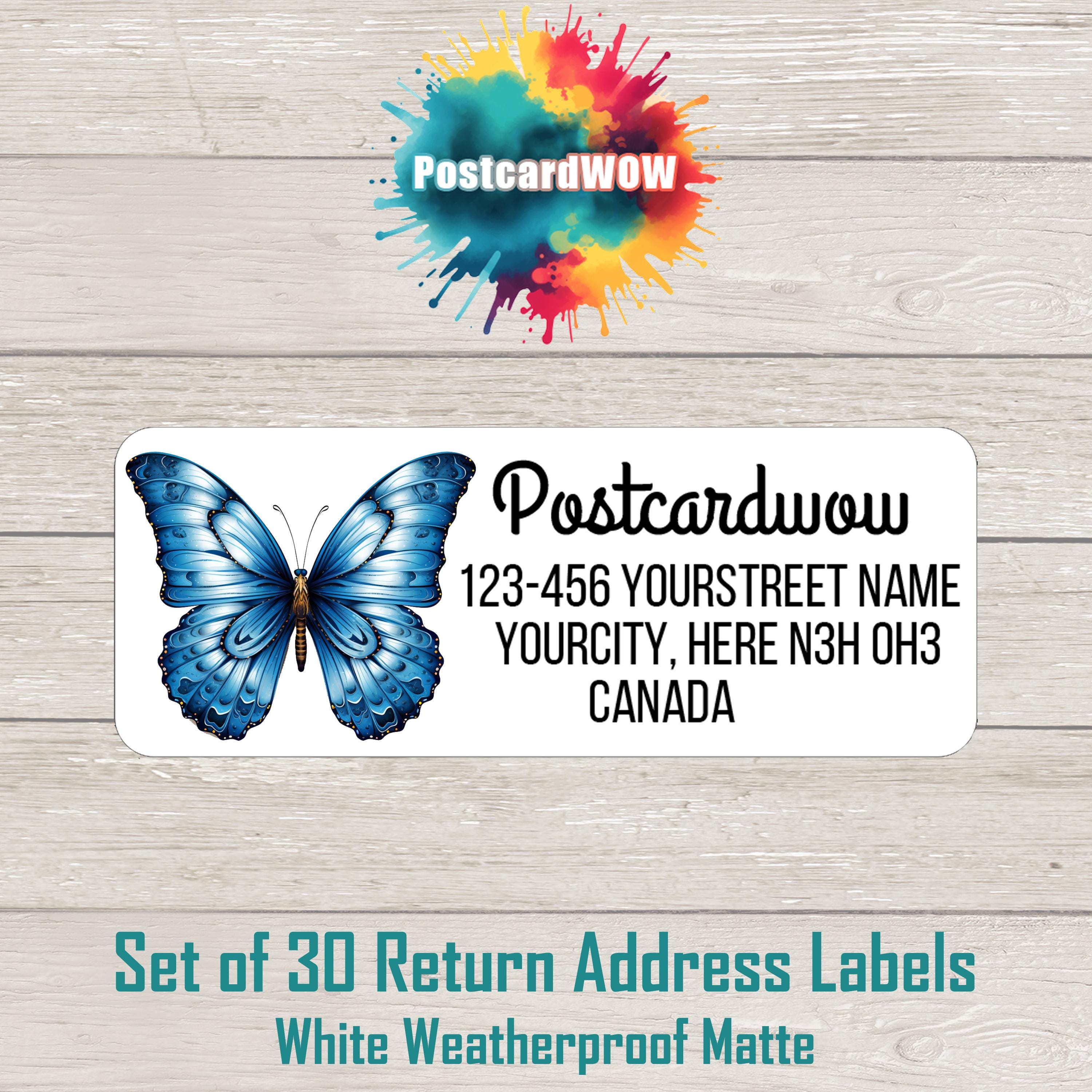 Steampunk Butterfly - Return Address Labels - Sheets of 30 Adhesive ...