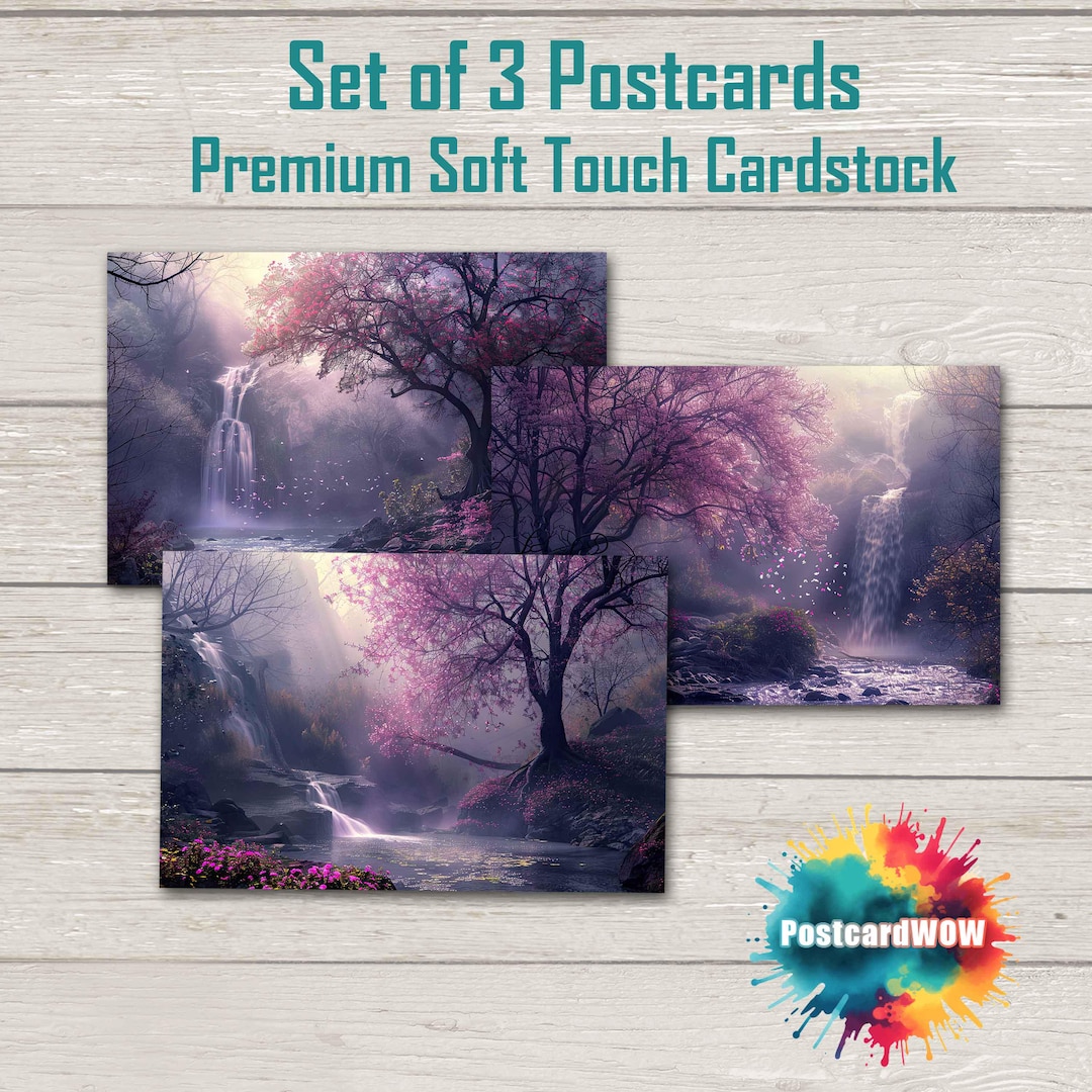 Enchanted Forest - Postcard Set - Penpals - Postcrossing - Swap - Art ...