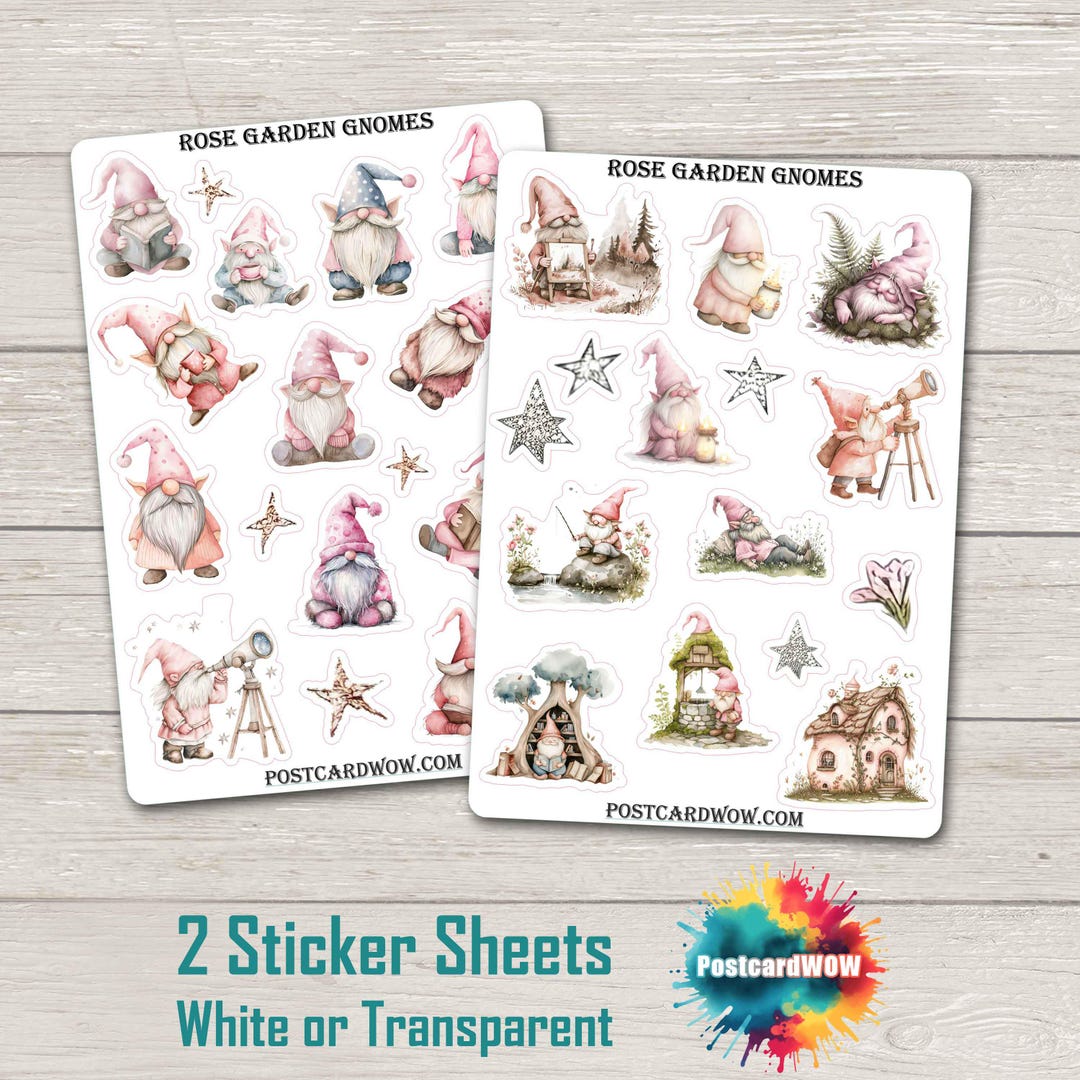 Rose Garden Sticker Set - Etsy