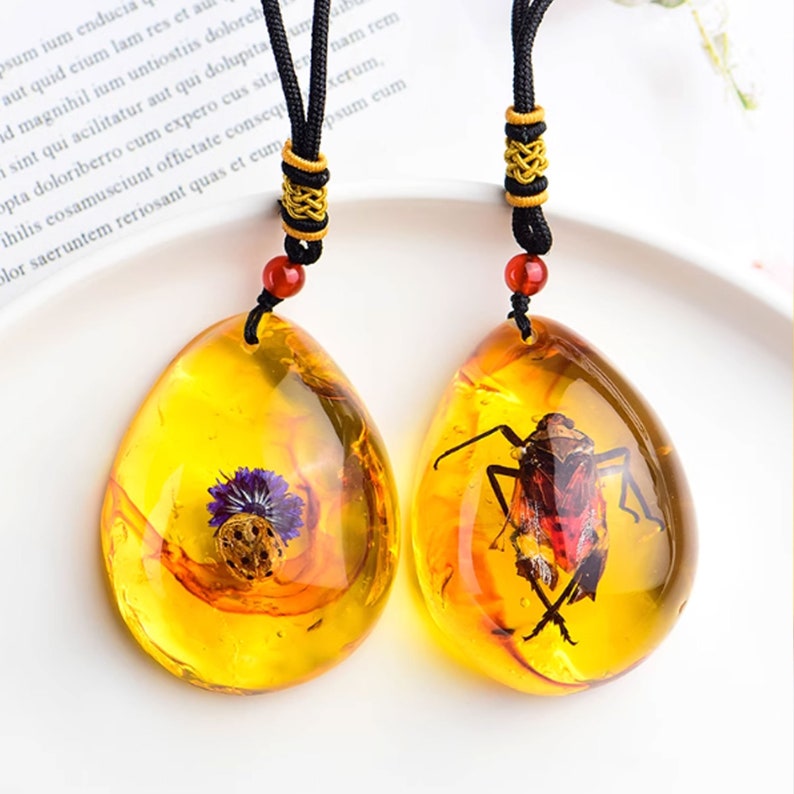 Real Beetles Resin Insect Specimen, Resin Beetles Insect Pendant ...