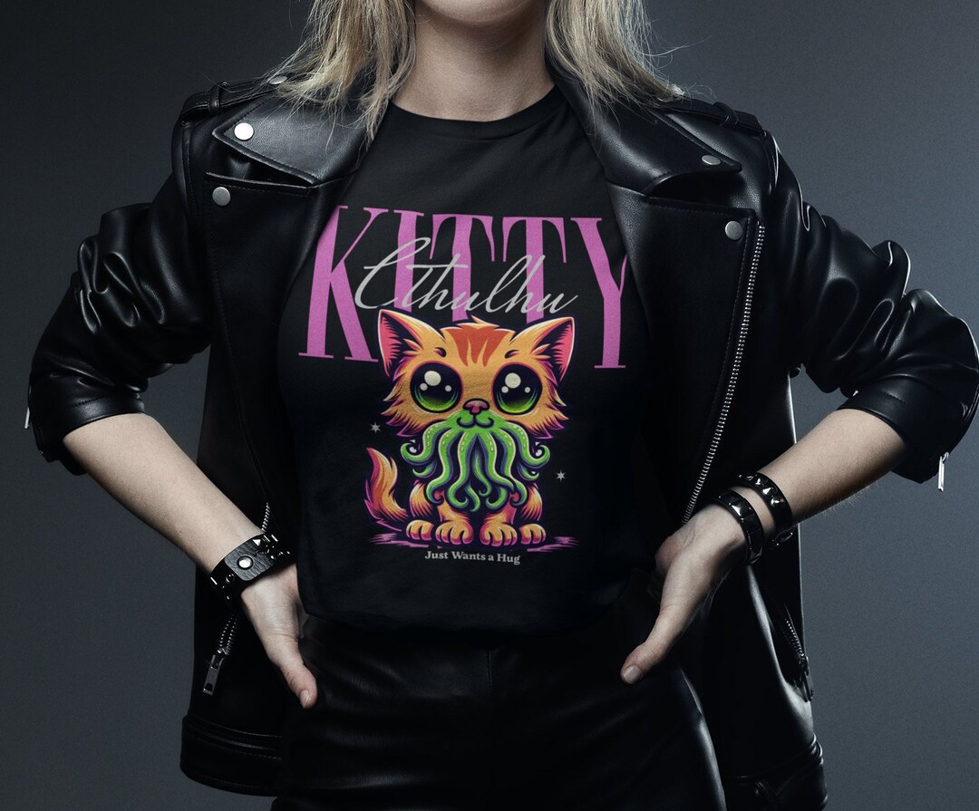 Kitty Cthulhu Lovecraft Mythos Horror Spooky Cute Book Nerd Gift Ginger ...