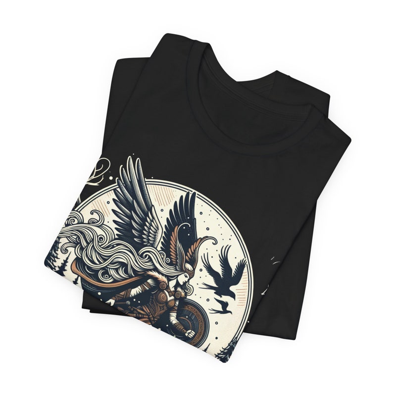 Snowy Valkyrie Shieldmaiden Goddess Huginn Muninn Ravens Norse Pagan ...