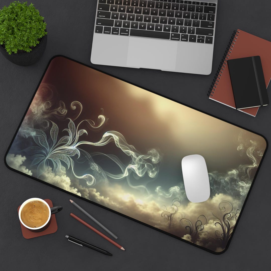 Dreamy Cloud Gaming Mouse Pad Blue and Gray Soft Desk Mat for Office PC ...