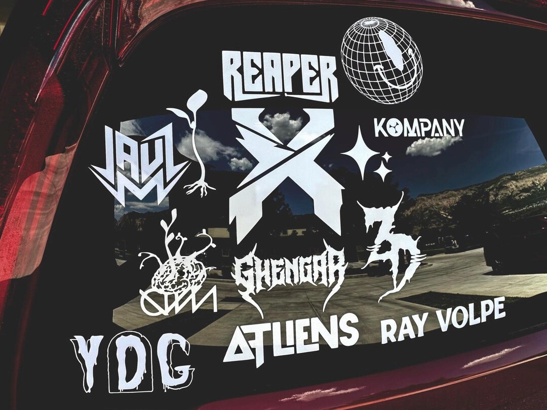 EDM Decals 6 in - Permanent Vinyl Decals for Cars, Windows, Laptops ...
