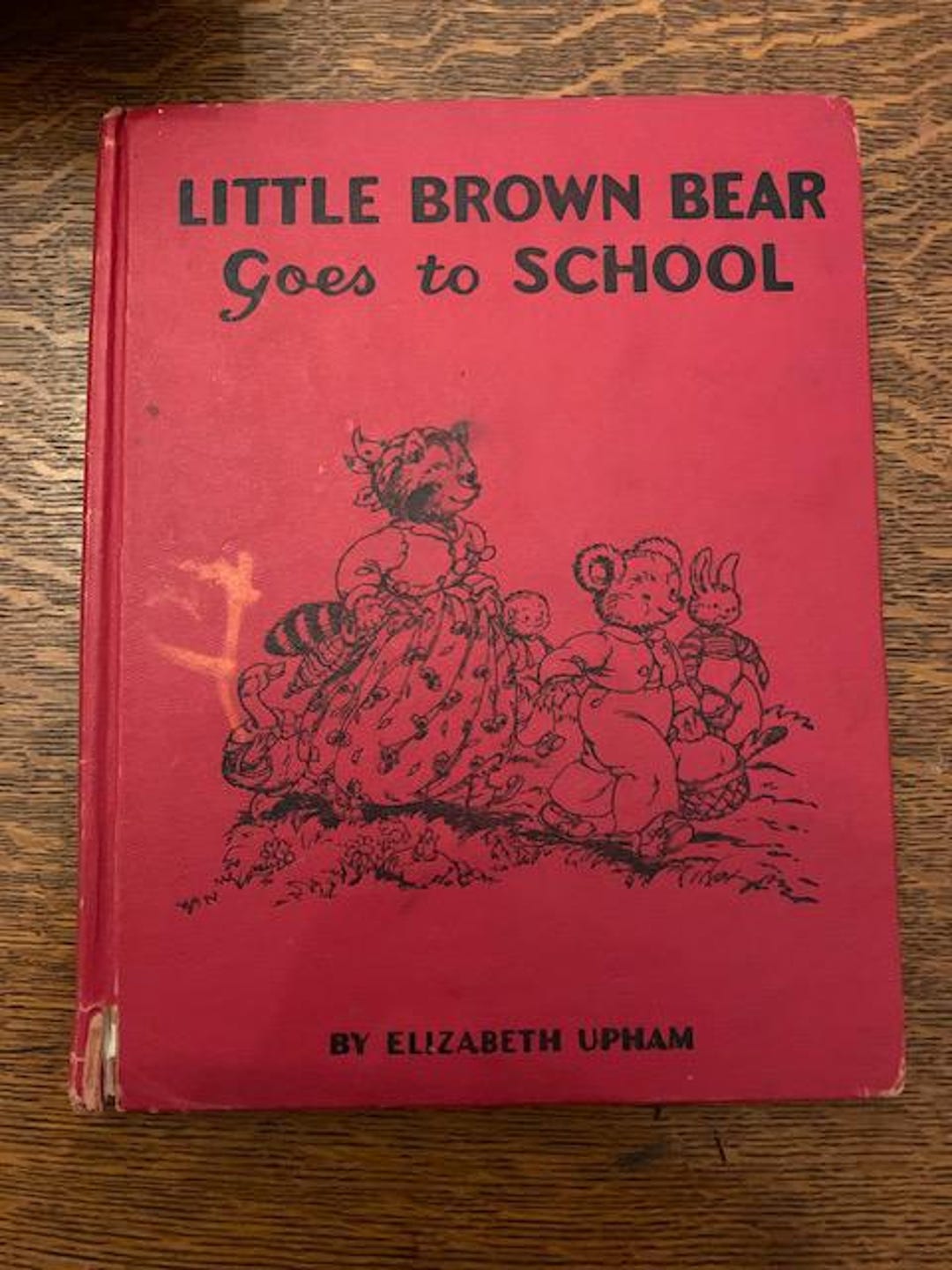 Little Brown Bear Goes to School, Elizabeth Upham, 1955 - Etsy