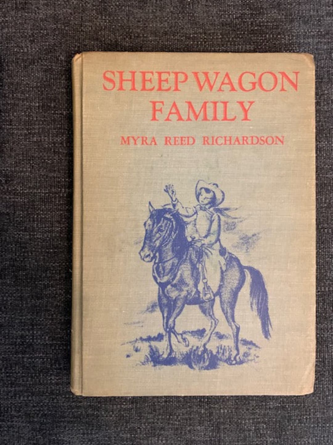 10% Price Drop Sheep Wagon Family by Myra Reed Richardson - Etsy