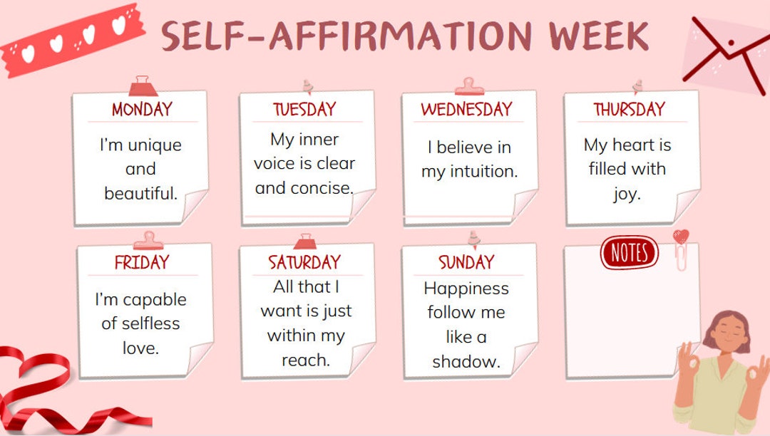 Weekly Affirmations Digital Files - Etsy