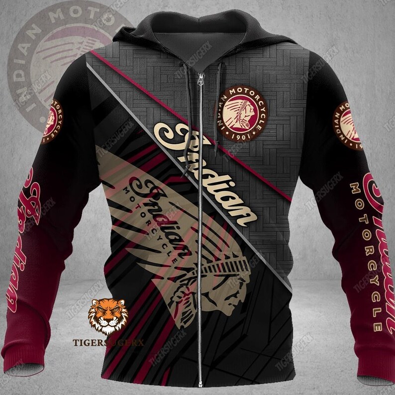Indian Motorbikes Hoodie, Indian Motors Sweatshirt, Gifts for Bikes ...