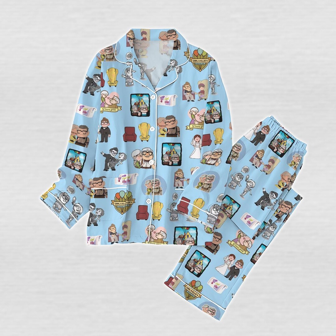 Carl and Ellie Pajamas Set, Disney up Movie Family Pajamas, Disney ...