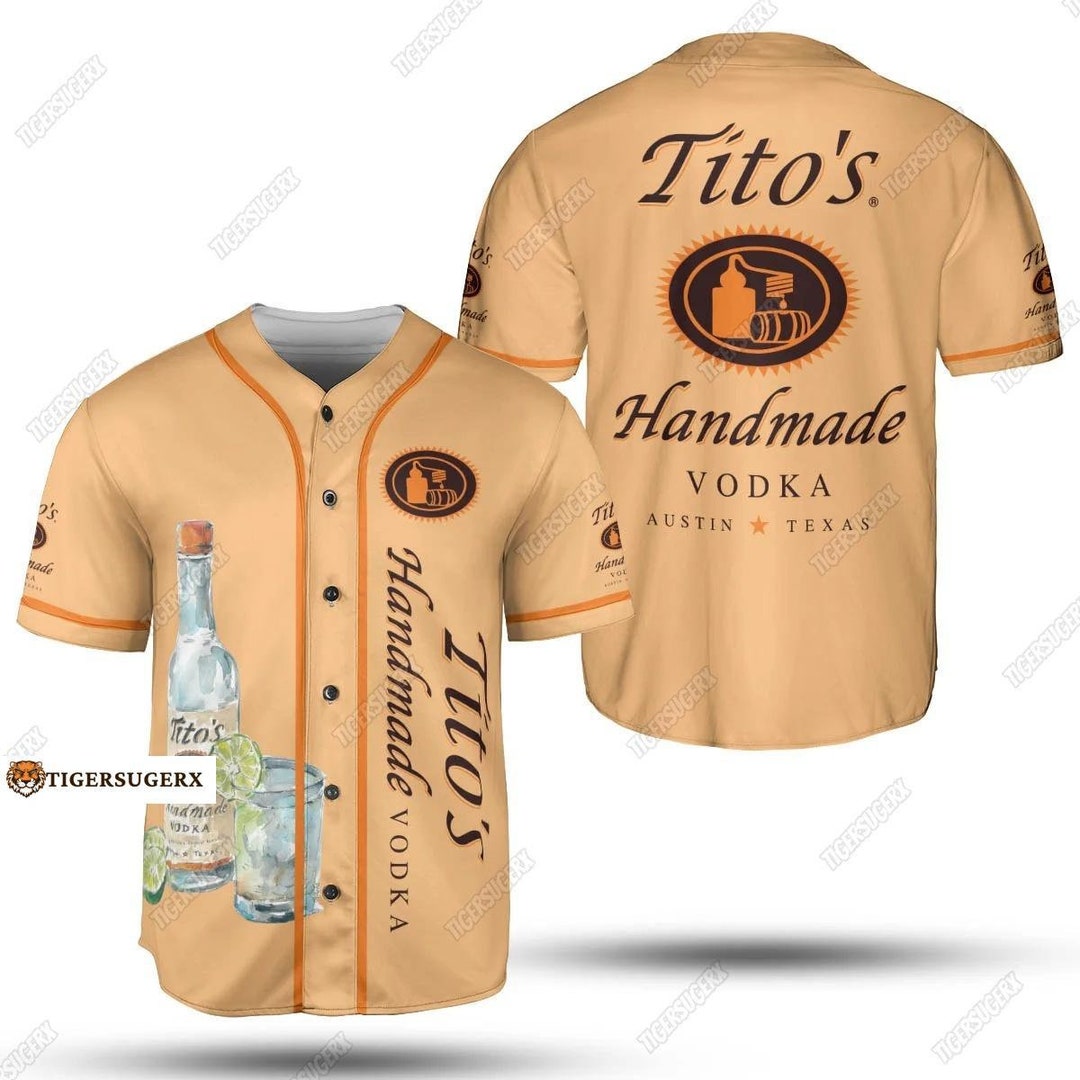 Tito's Baseball Jersey, Tito Vodka Jersey Shirt, Titos Baseball Shirt ...