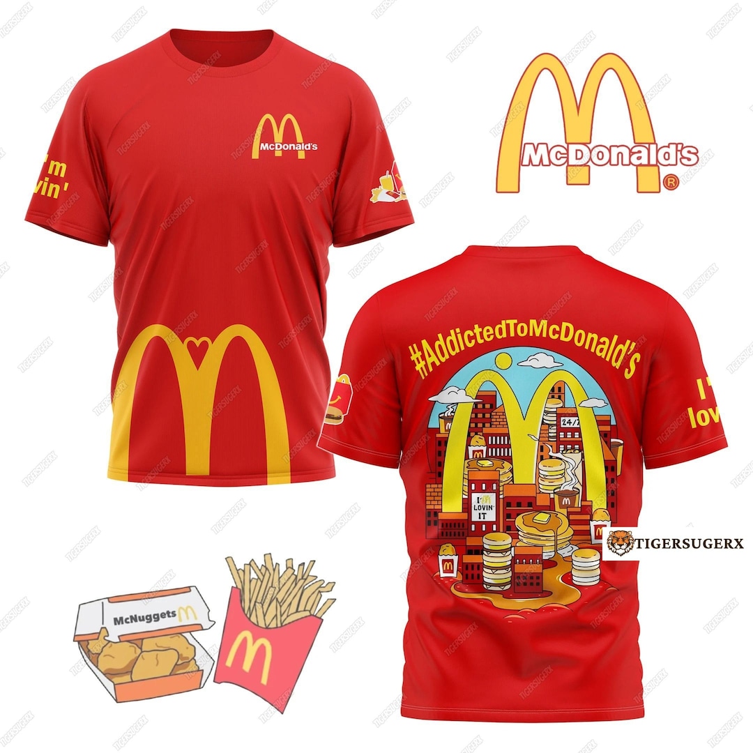 Mcdonald's Shirt, Fast Food Shirt, Mcdonalds 3D T-shirt, Mcdonalds ...