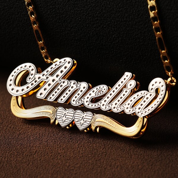 Nameplate Necklace - Etsy