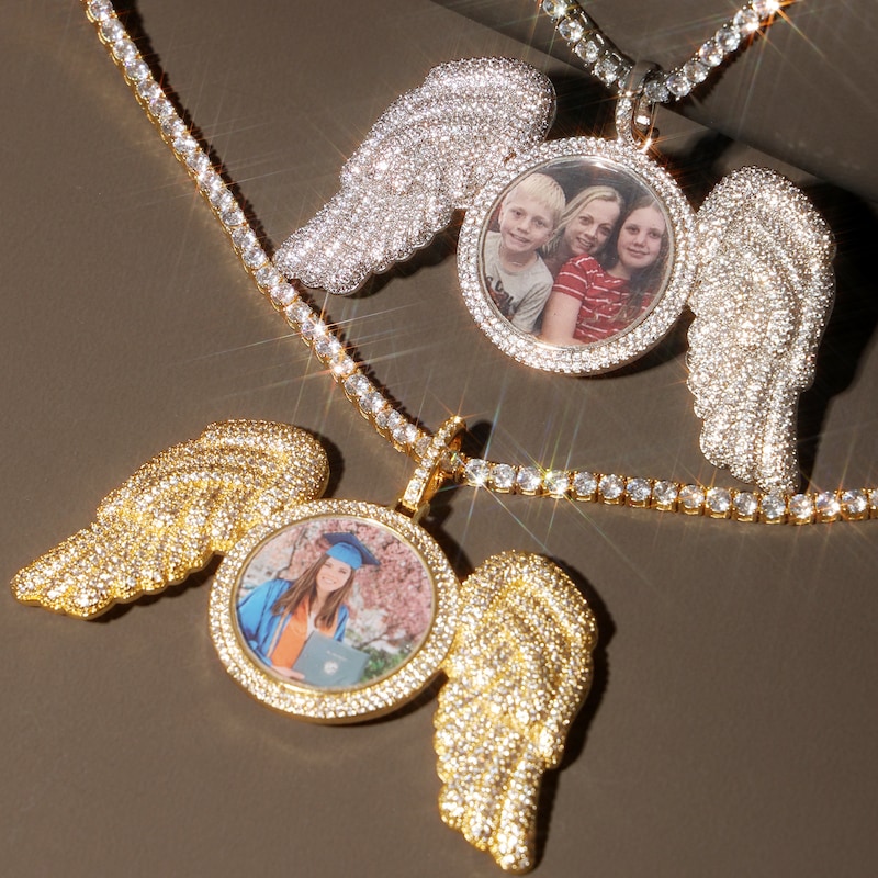 Angel Circle Chain With Wings - Etsy