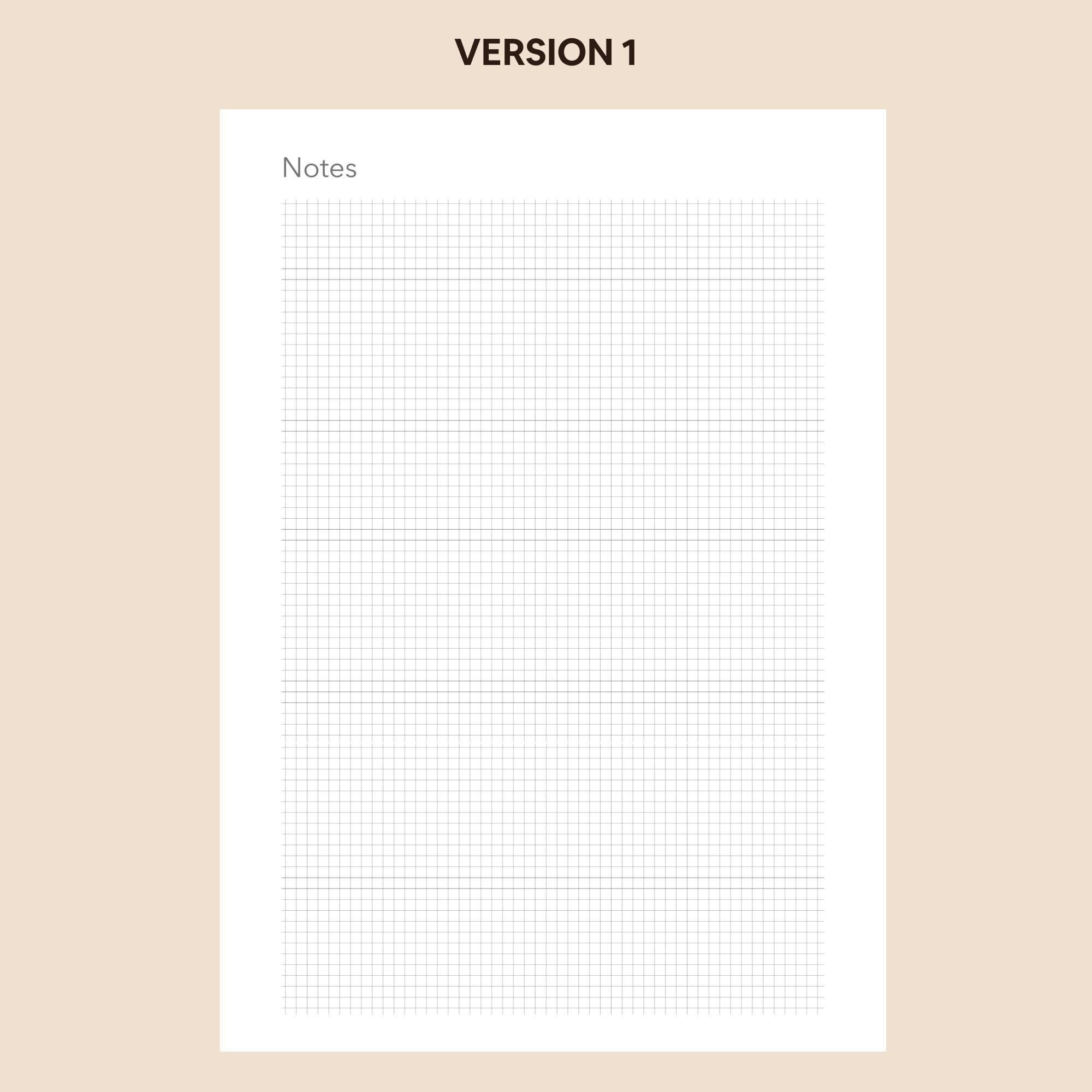 Small Grid Paper Printable, Squared Paper, Planner Inserts, Graph Paper ...