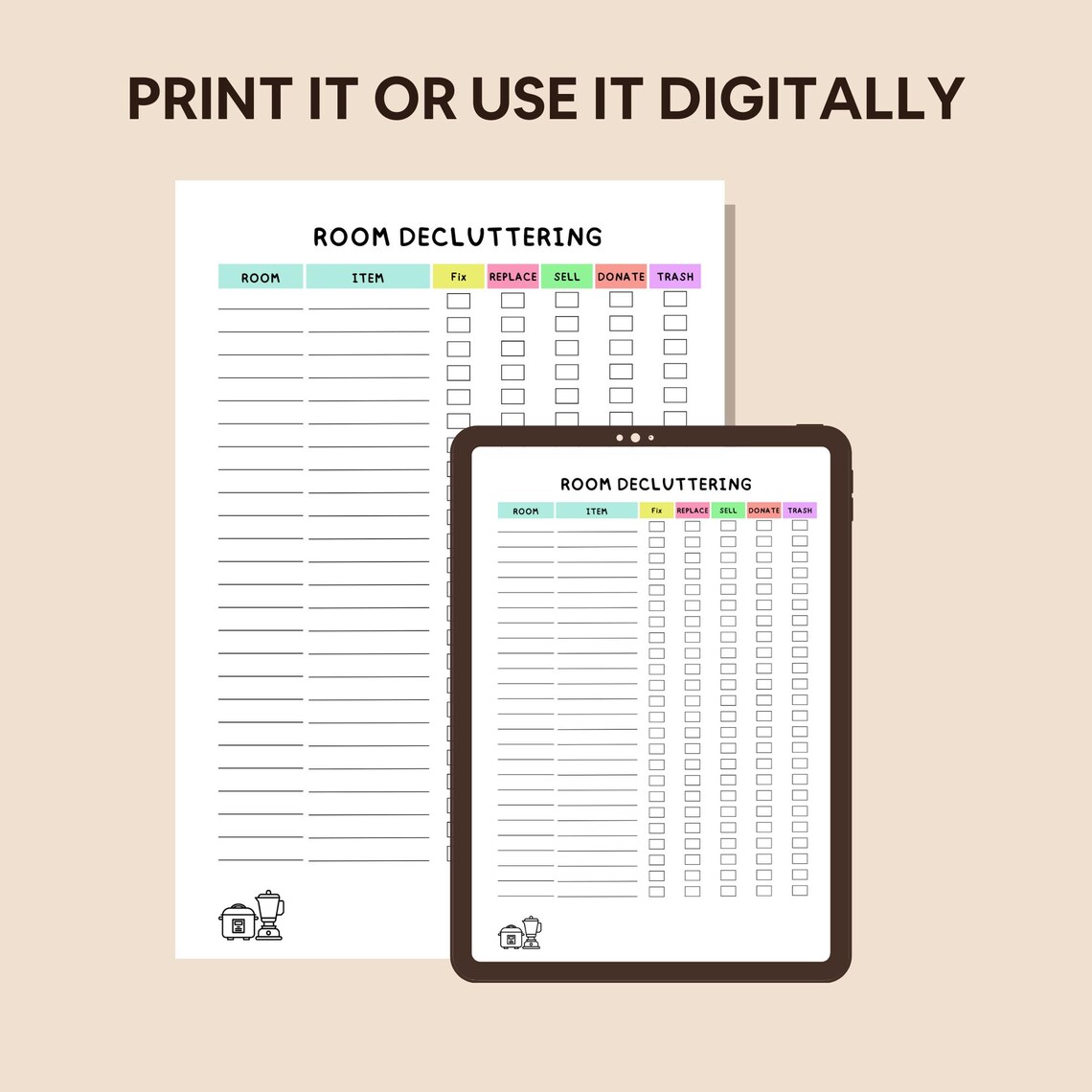 Room Decluttering, Declutter Checklist, Decluttering, Decluttering ...