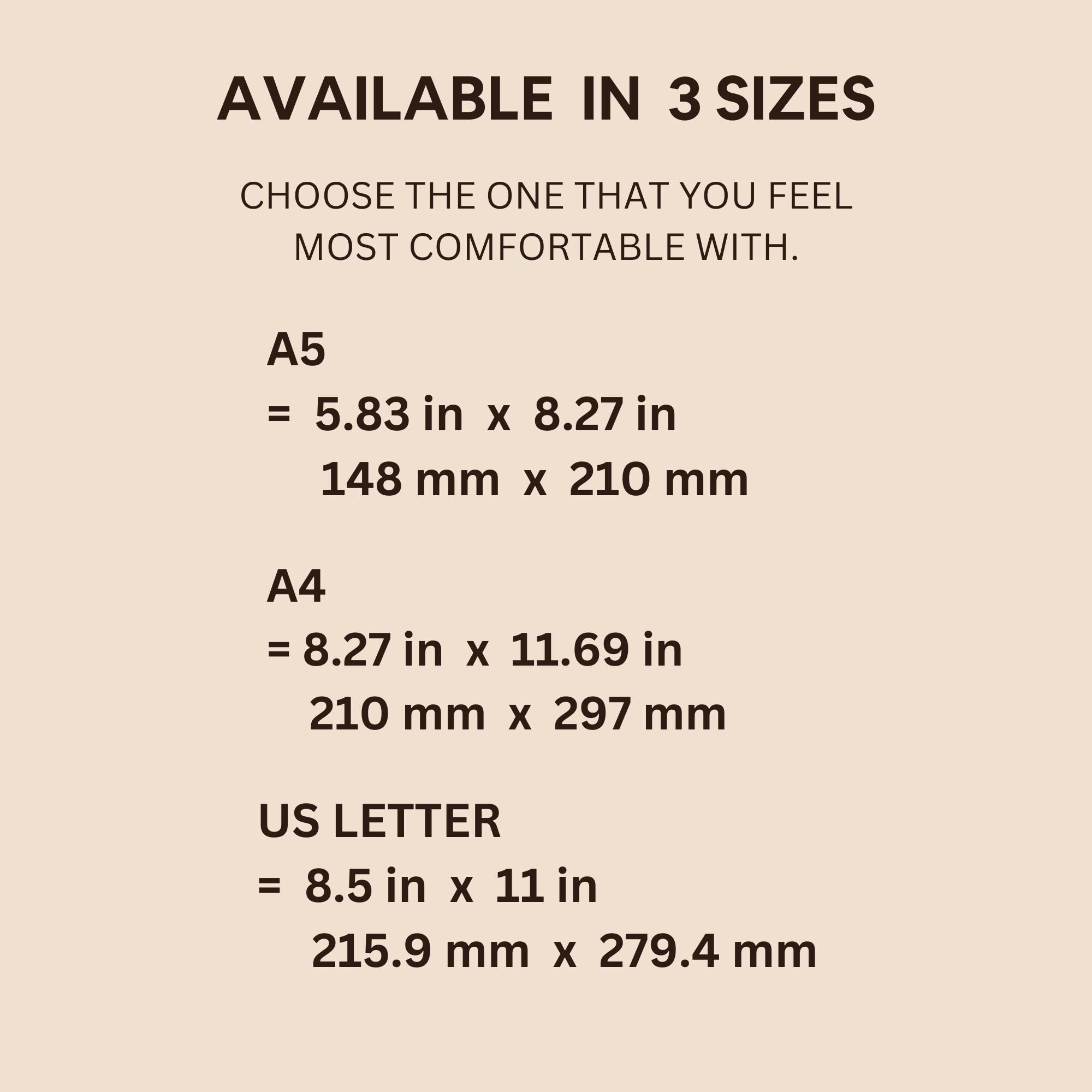 Printable Note Paper: A4, A5, US Letter Sizes (instant Download PDF) - Etsy