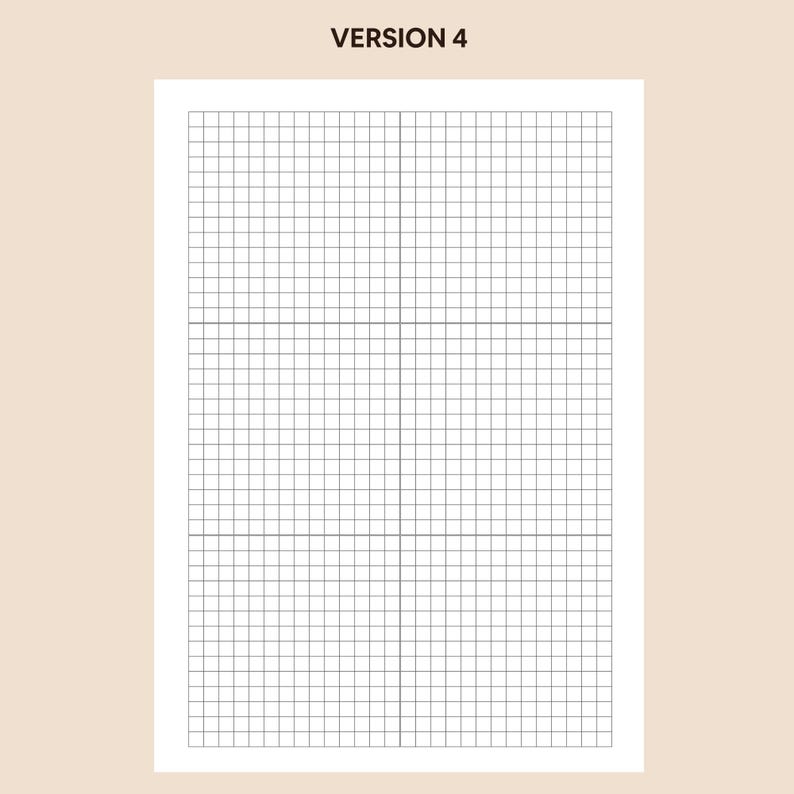 Grid Paper Printable, Squared Paper, Graph Paper, Planner Inserts, A4 ...