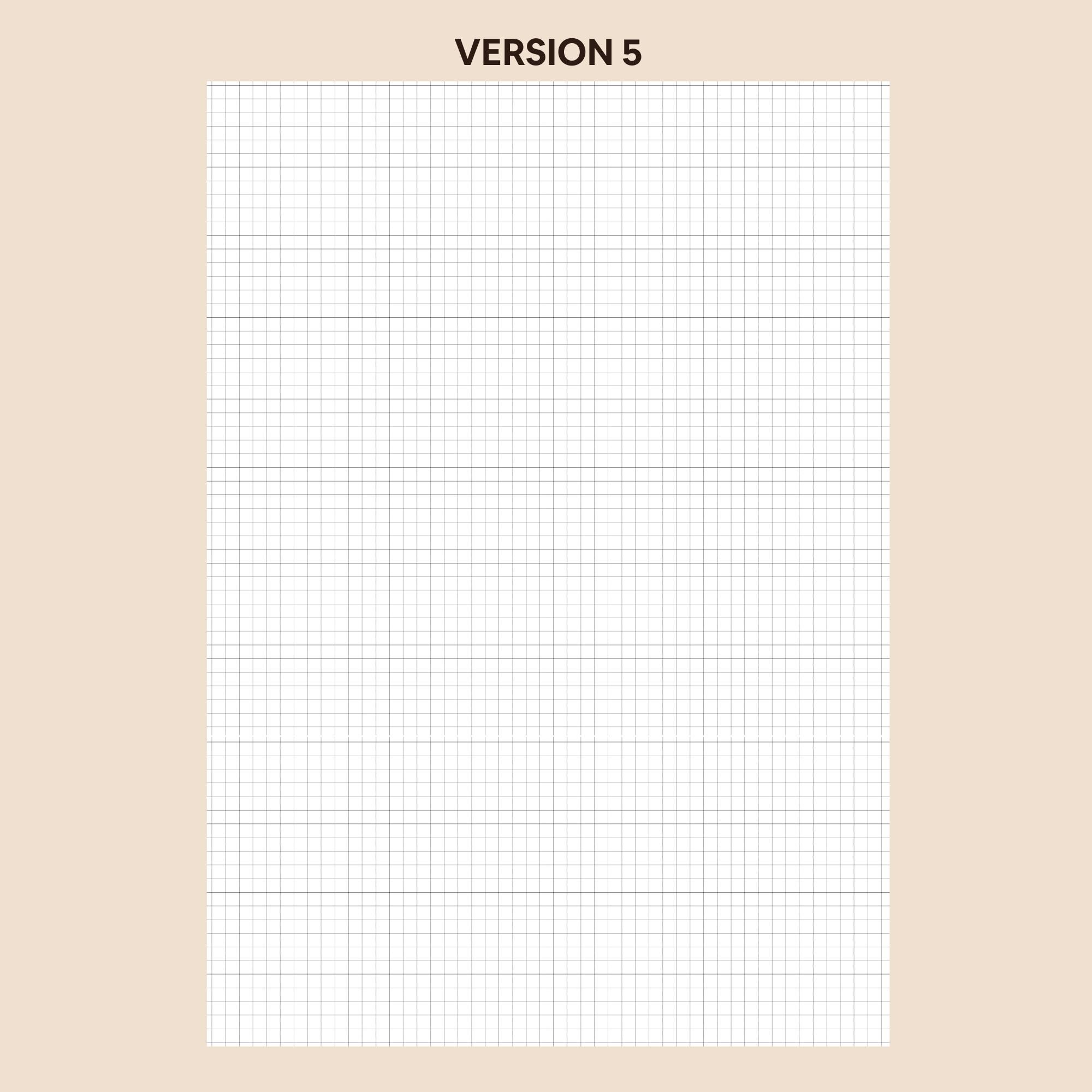 Small Grid Paper Printable, Squared Paper, Planner Inserts, Graph Paper ...