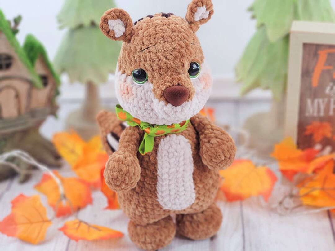 Christopher the Chipmunk Crochet Pattern, PDF Crochet Pattern Amigurumi ...
