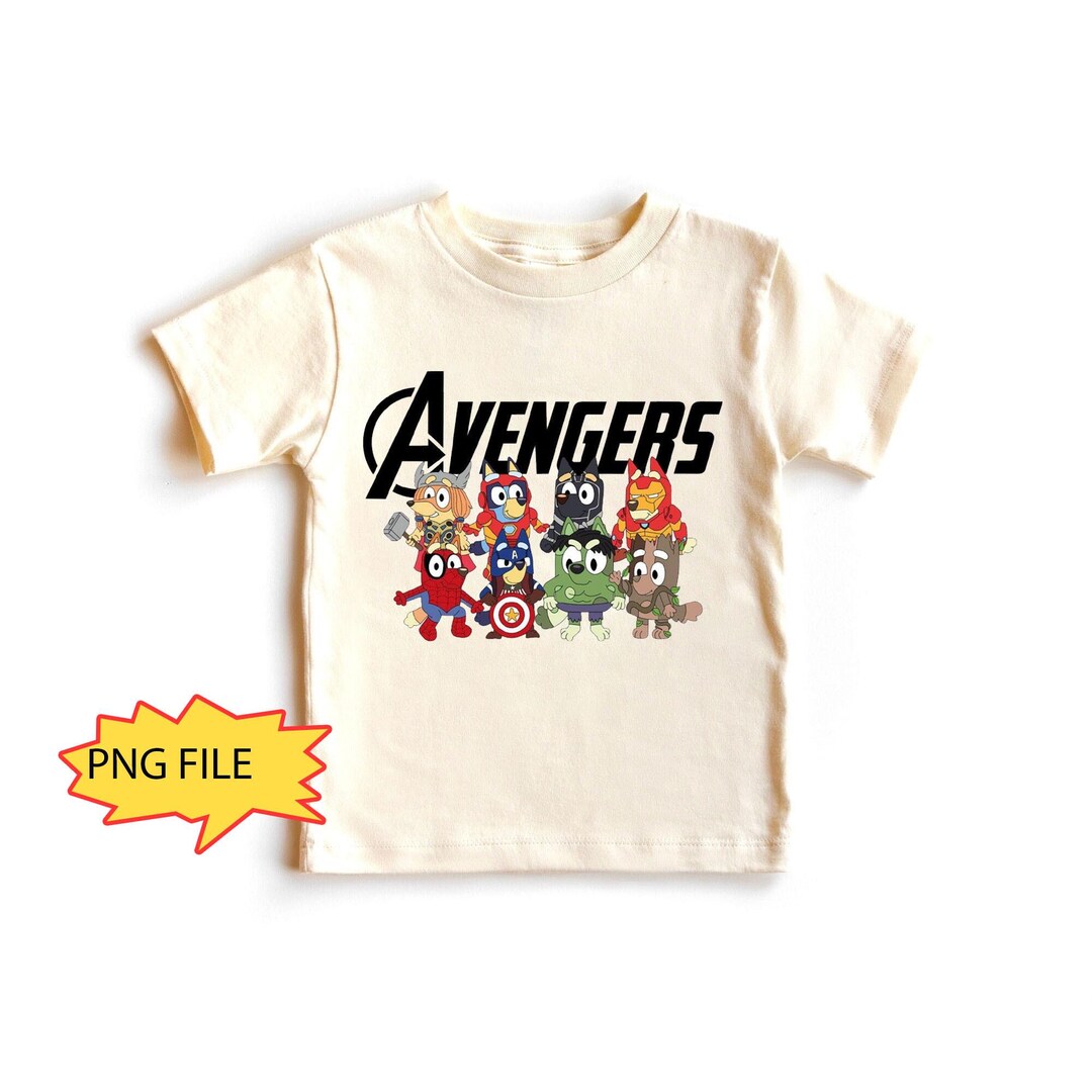 Bluey Heroes Png, Bluey Superheroes Png, Bluey Avengers Png, Bluey Png ...