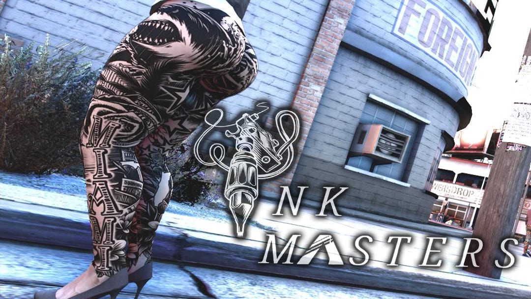 Female | MIAMI | FLORIDA | Leg | Tattoo | Fivem | GTA | Skin | Ped ...