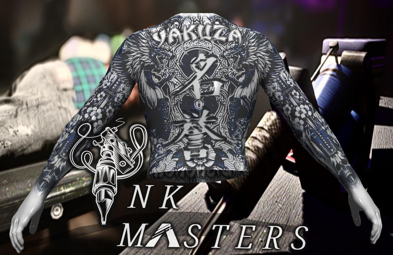 Male Yakuza Color Ink asia tattoo Fivem GTA Skin Ped Mods - Etsy Canada
