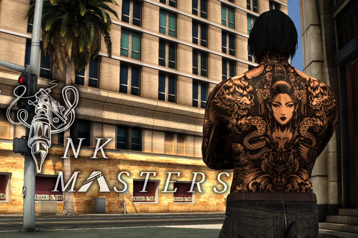 Male | Yakuza V2 | Asia| Tattoo | Fivem | GTA | Skin | Ped | Mods - Etsy
