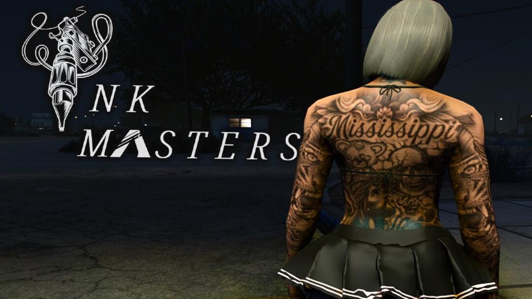 Female | Mississippi | Black Ink |tattoo | Fivem | GTA | Skin | Ped ...