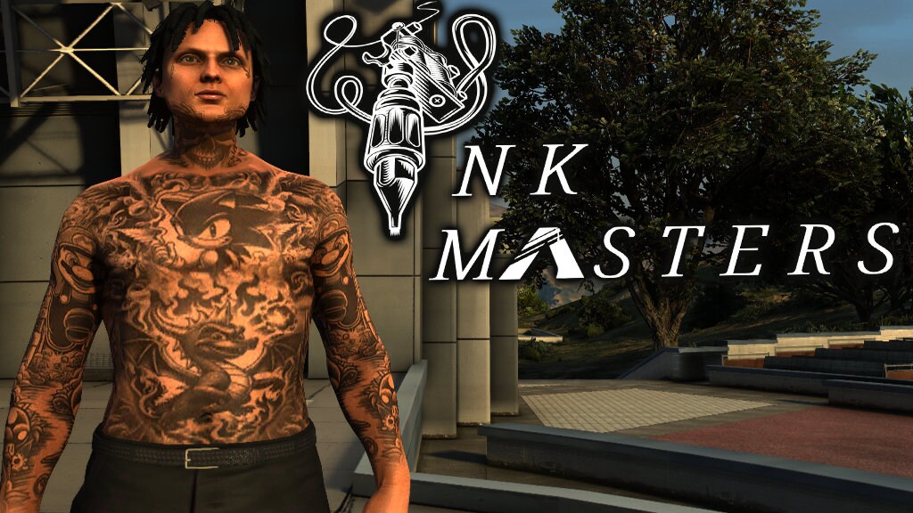 Male | Vintage Game | Black Ink |tattoo | Fivem | GTA | Skin | Ped ...