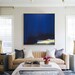 Prussian Blue Wall Art Texture Painting Minimalist Painting Heavy ...