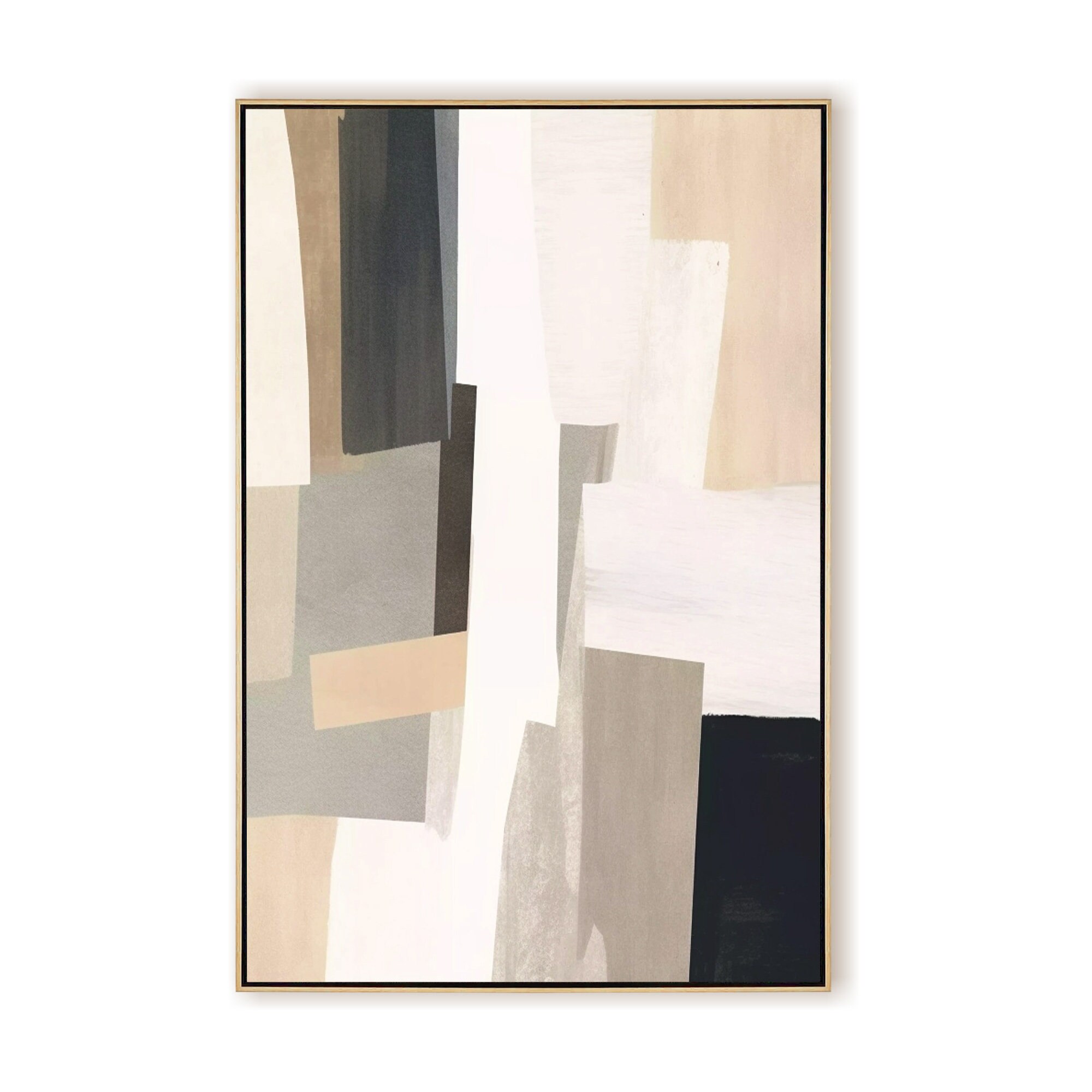 Ivory Wall Art Texture Painting Minimalist Painting Color Blocks Heavy ...