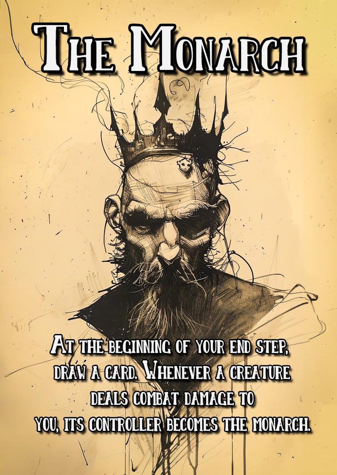 Monarch Vintage Token, Magic the Gathering Full Frame Card! - Etsy